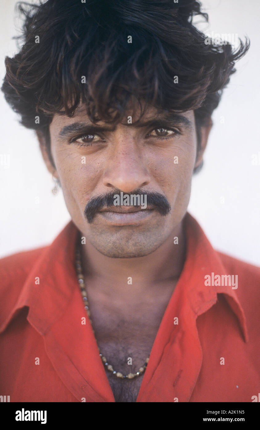 India, portrait of a man in rural Gujurat Stock Photo - Alamy
