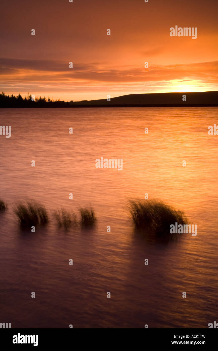 Redmires Reservoir Sunrise, Peak District, UK Stock Photo - Alamy
