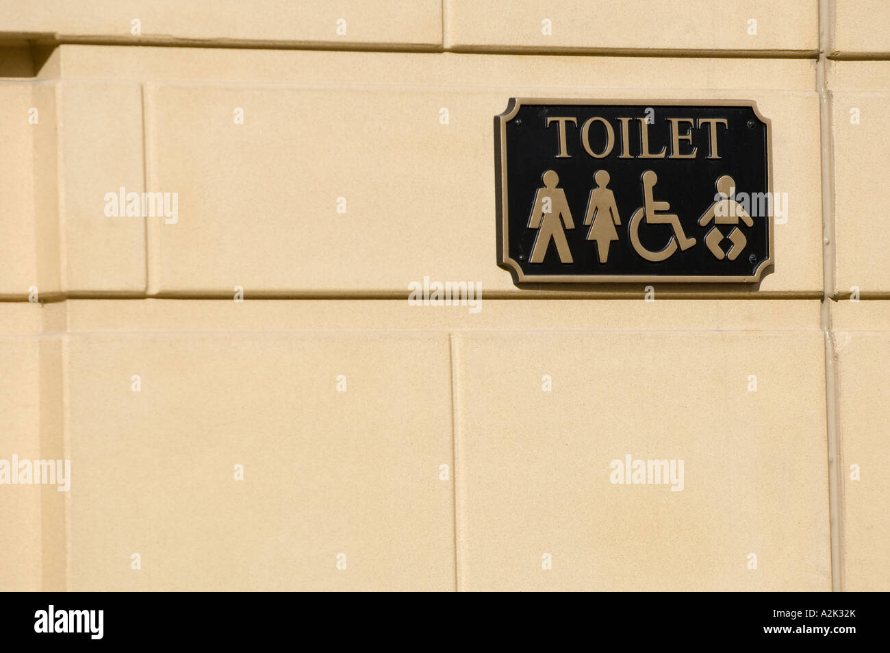 Public toilet sign Stock Photo - Alamy
