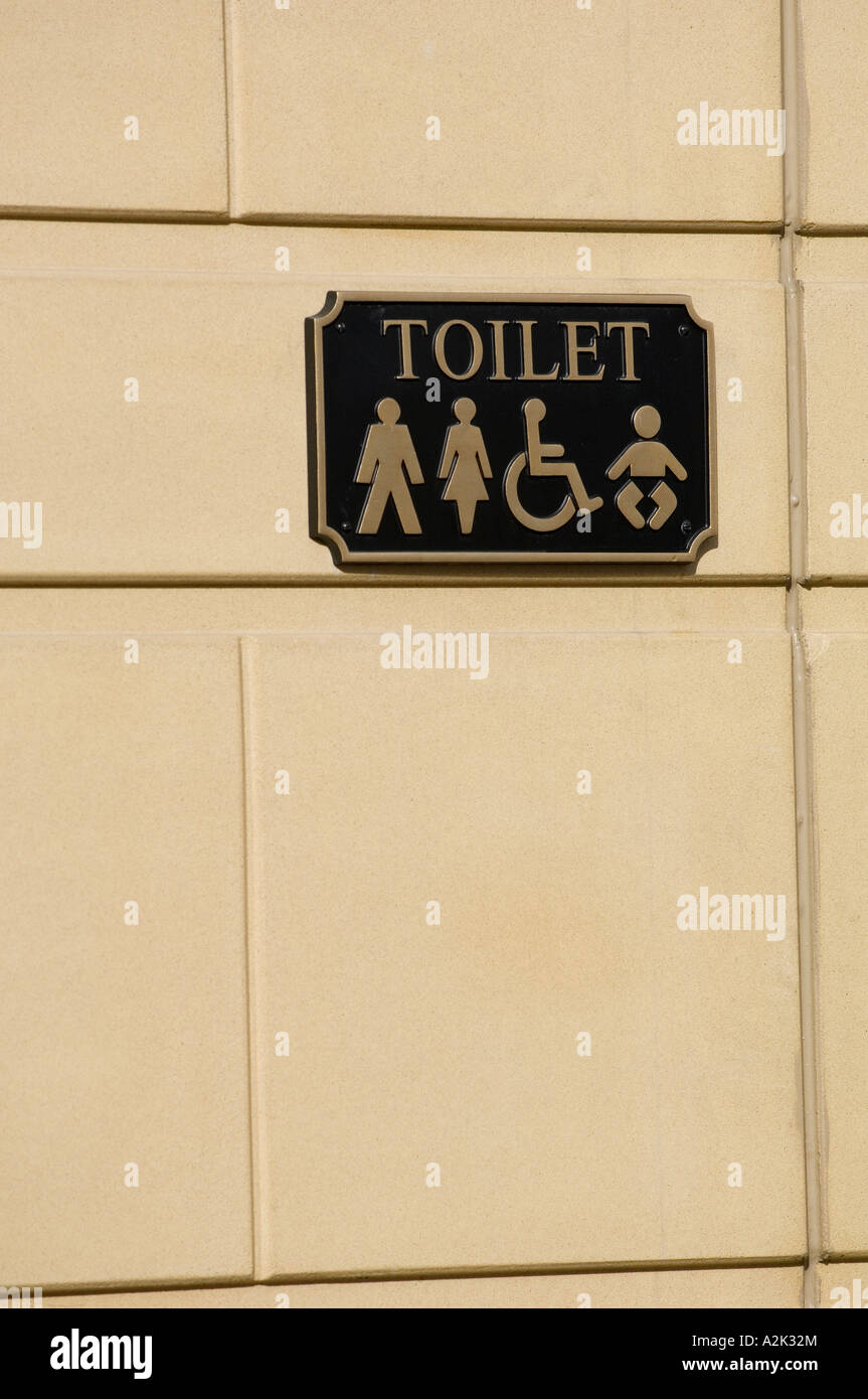 Public toilet sign Stock Photo - Alamy