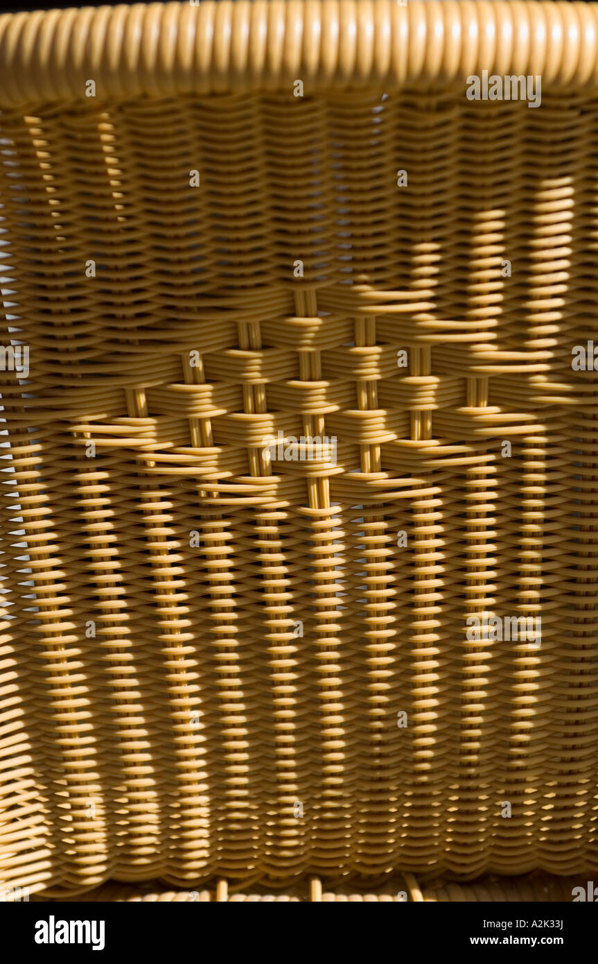 Back of wicker chair Stock Photo - Alamy