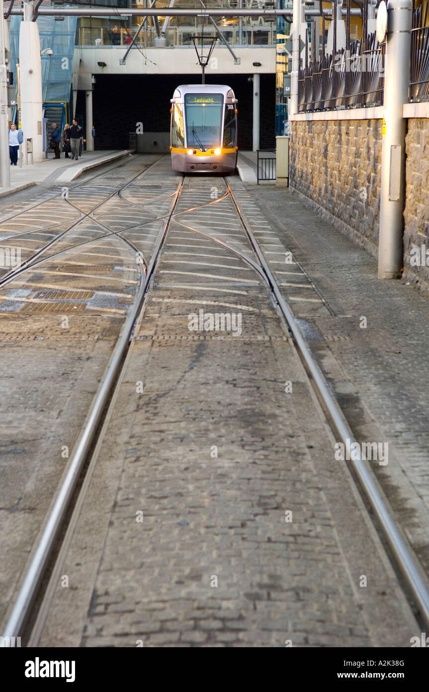 Luas tram public railway Dublin, Ireland Stock Photo - Alamy