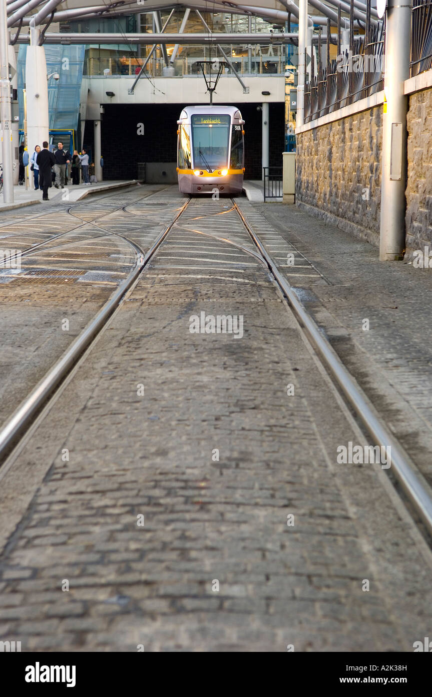 Luas tram public railway, Dublin Stock Photo - Alamy