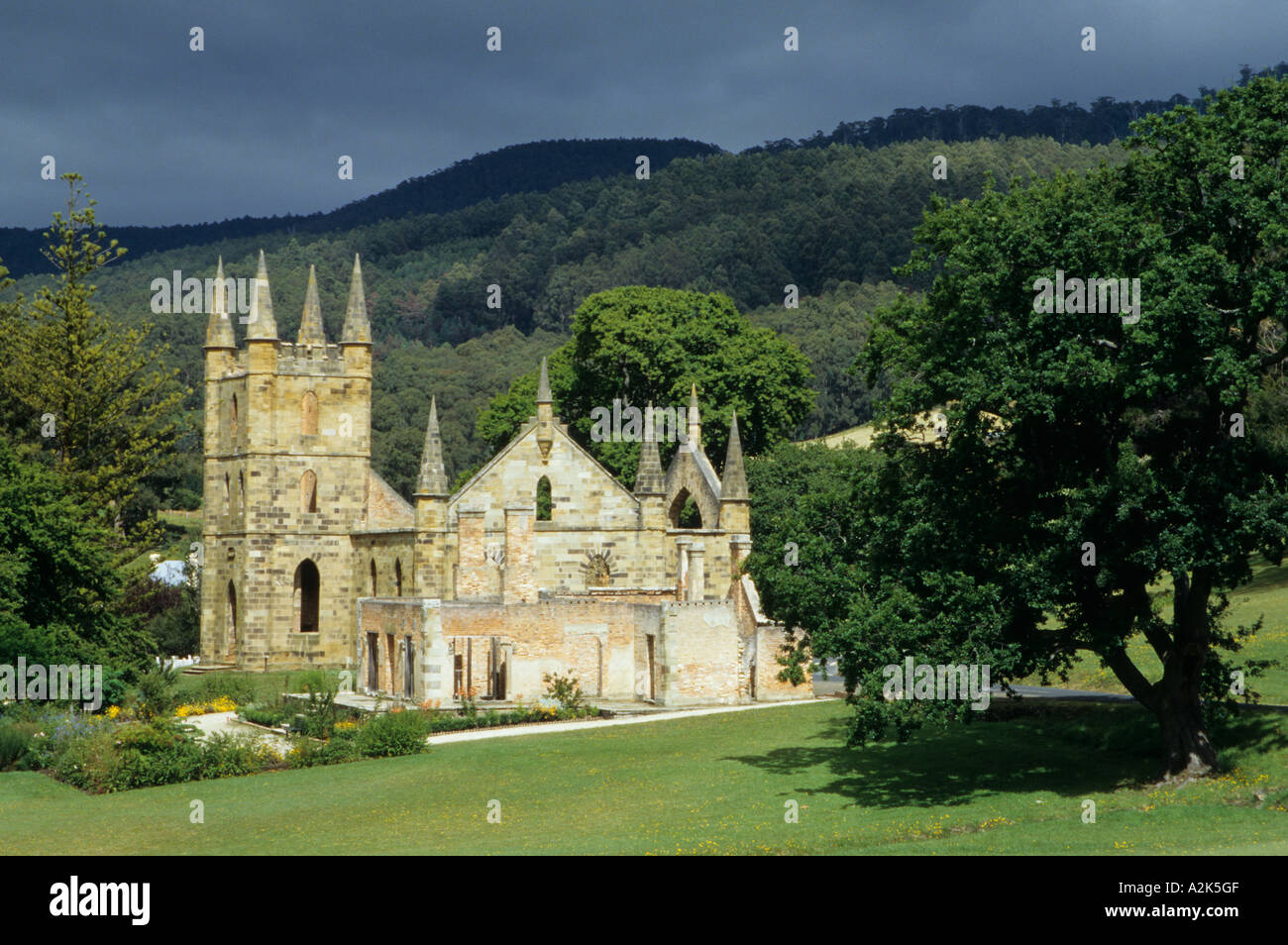 Australia, Tasmania, Church (built 1935) at Port Arthur Historic Site ...