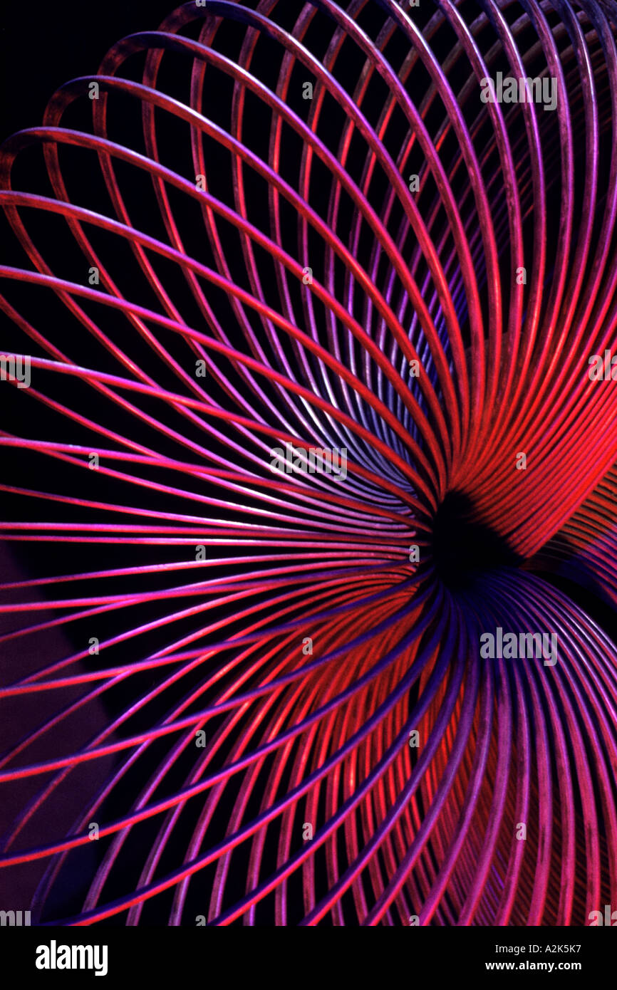 Abstract color image of slinky the well known childrens toy Stock Photo ...