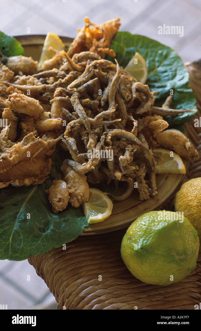 Mixed fried fish Stock Photo - Alamy