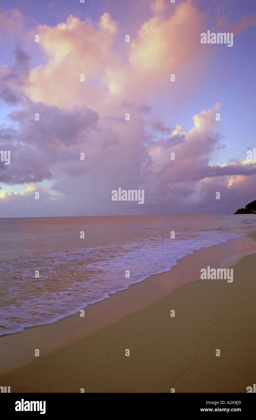 Caribbean, Antigua, sunset at Jolly Beach Stock Photo - Alamy