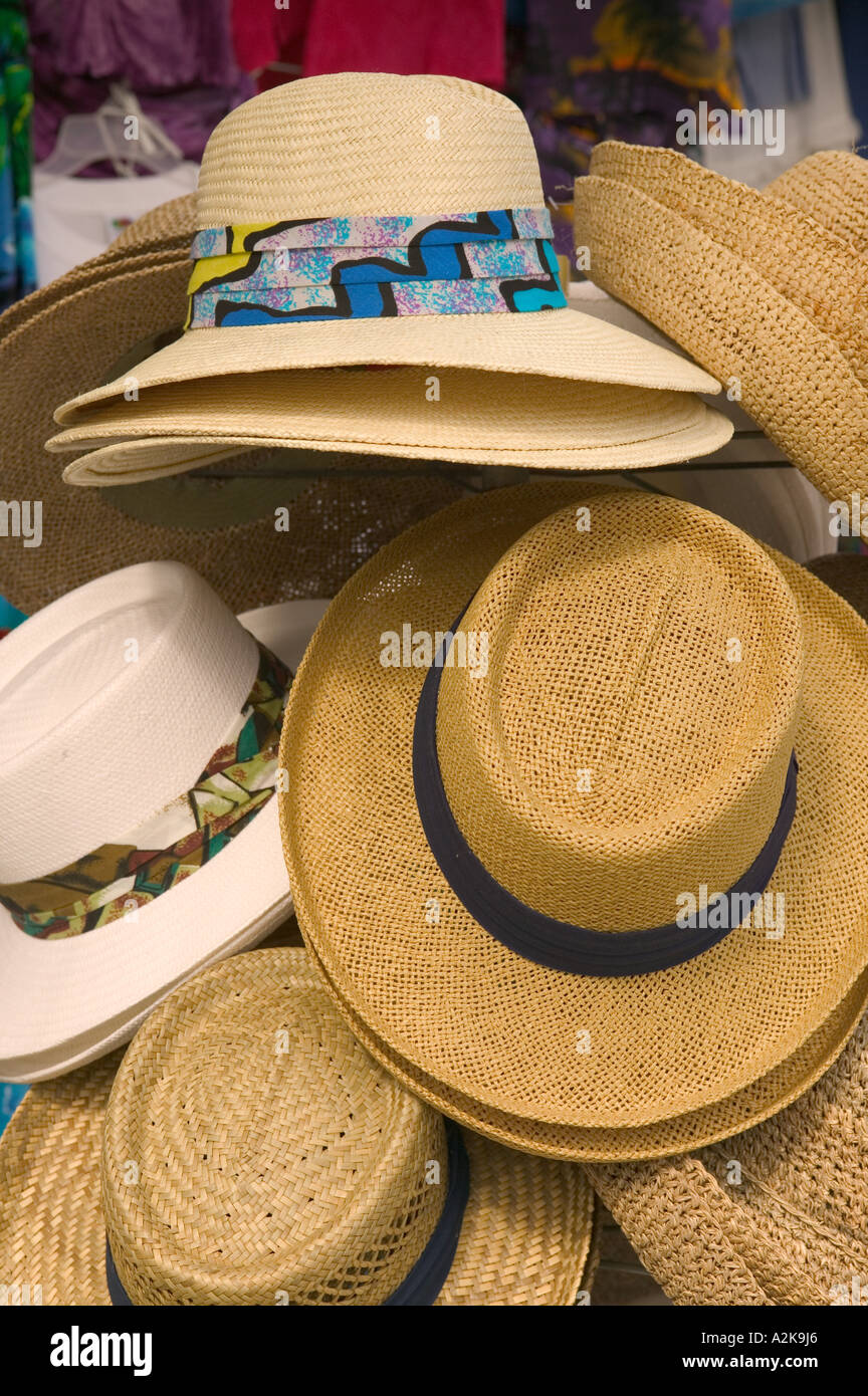 BAHAMAS, Grand Bahama Island, Lucaya: Port Lucaya Marketplace, Straw ...