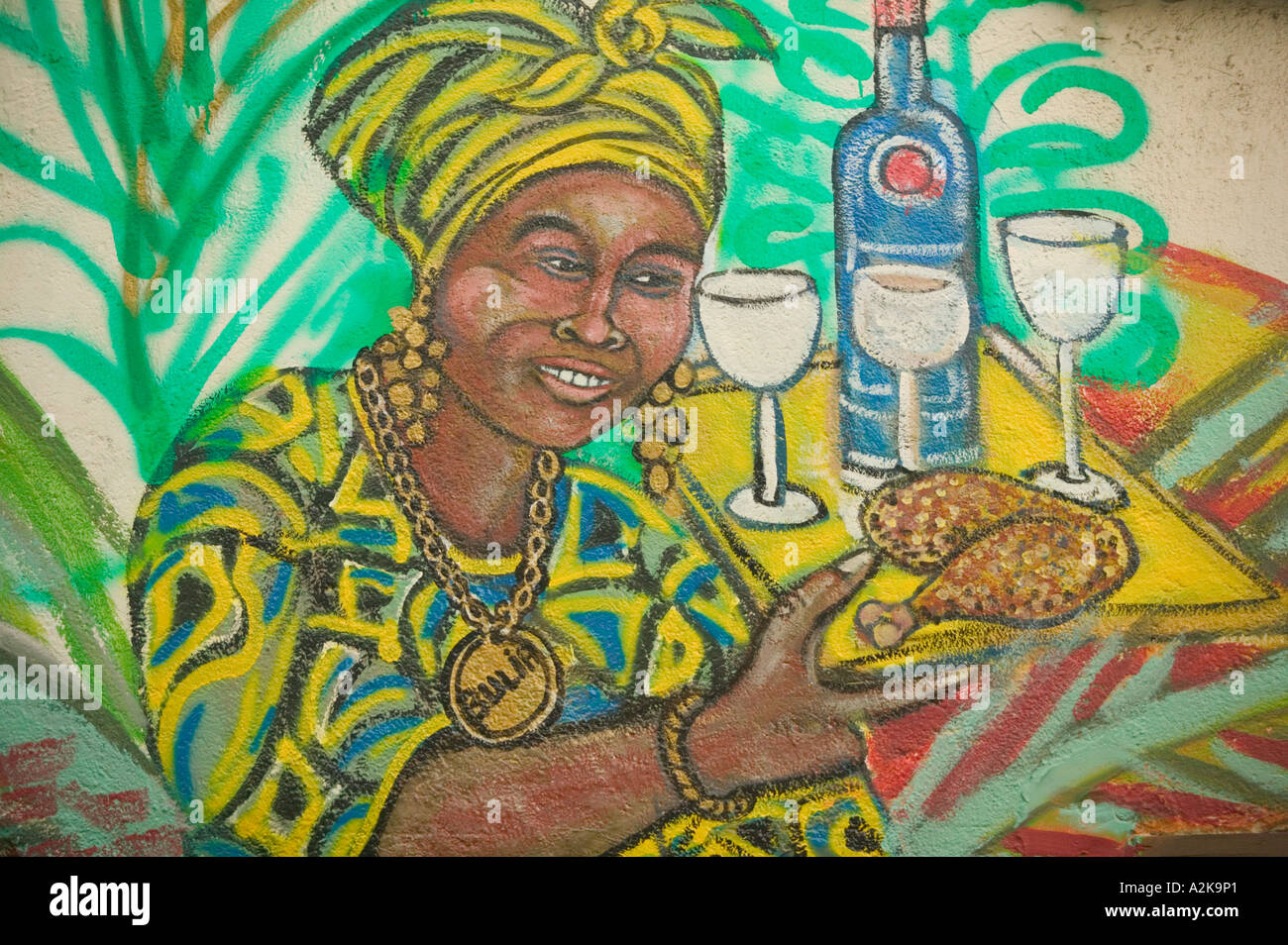 BARBADOS, Bridgetown, Bar Mural, Bay Street Stock Photo - Alamy