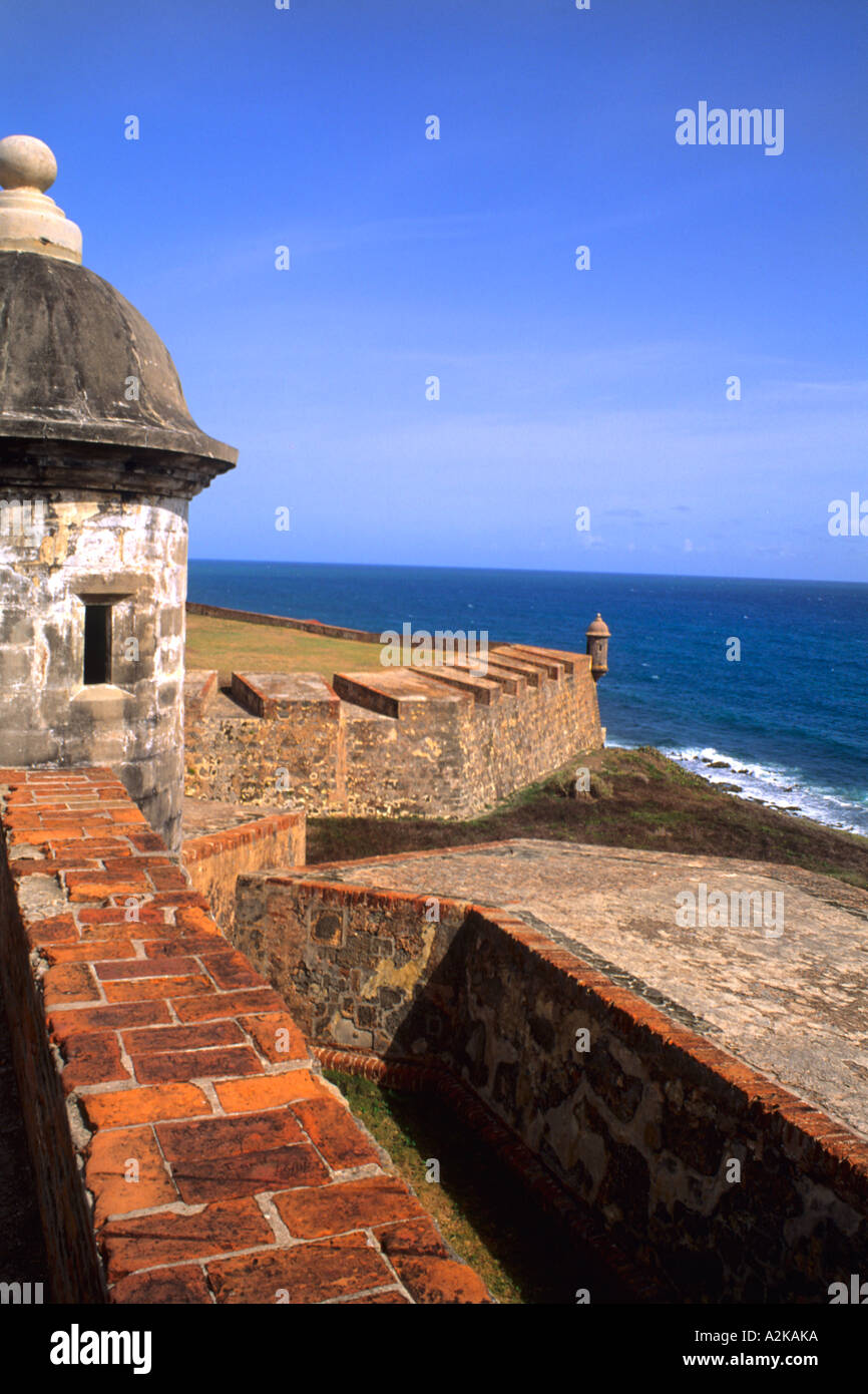 Castle of San Cristobal and historical fort in Old San Juan Puerto Rico ...