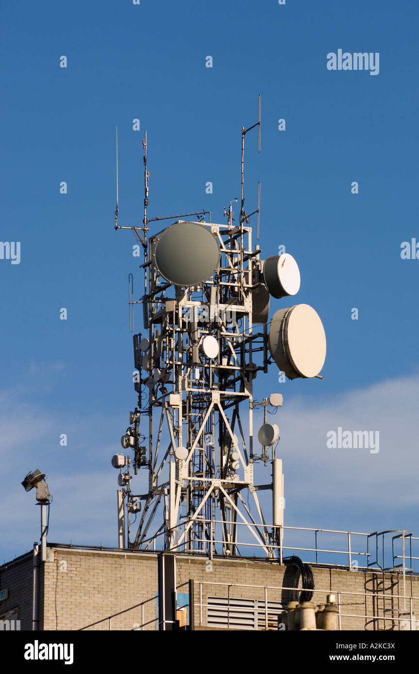 communication tower Dublin Stock Photo - Alamy