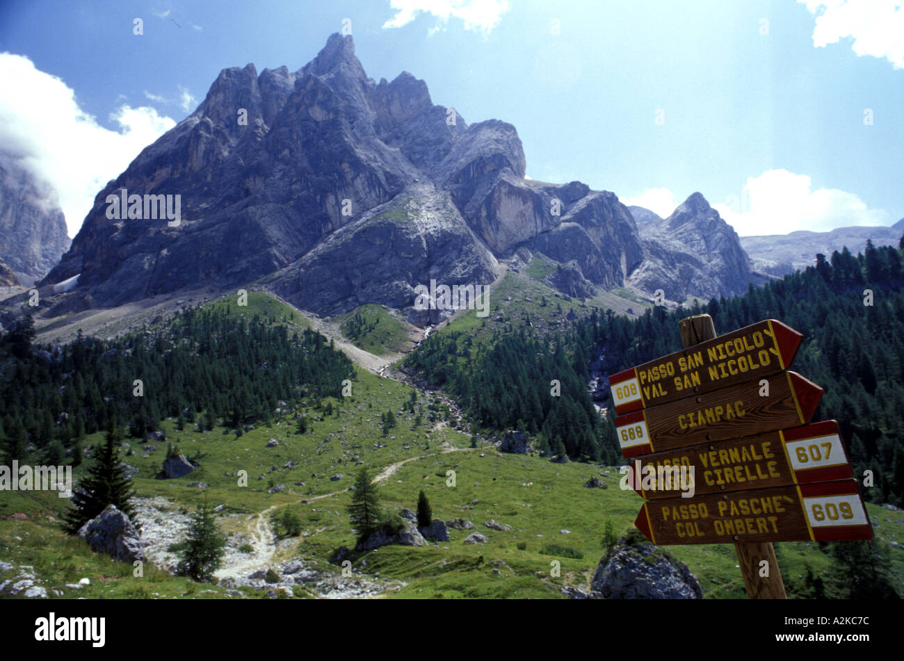 Valle del Contrin Stock Photo - Alamy