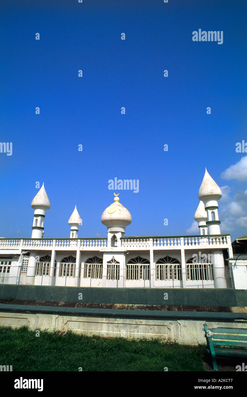 Peaks of beautiful Muslim Mosque in Trinidad Caribbean Stock Photo - Alamy