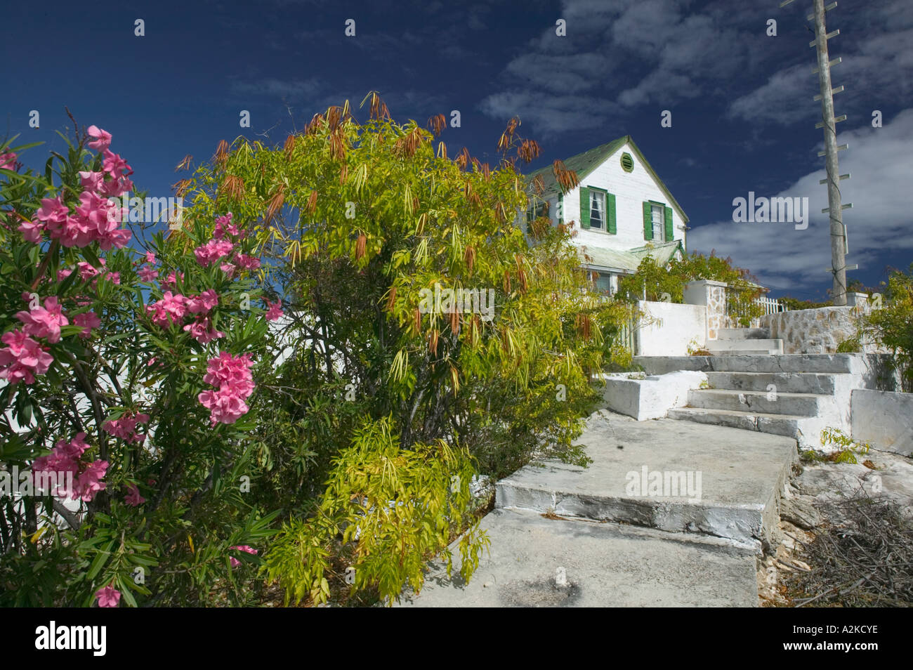 Caribbean, TURKS & CAICOS, South Caicos Island, Cockburn Harbour: Old ...