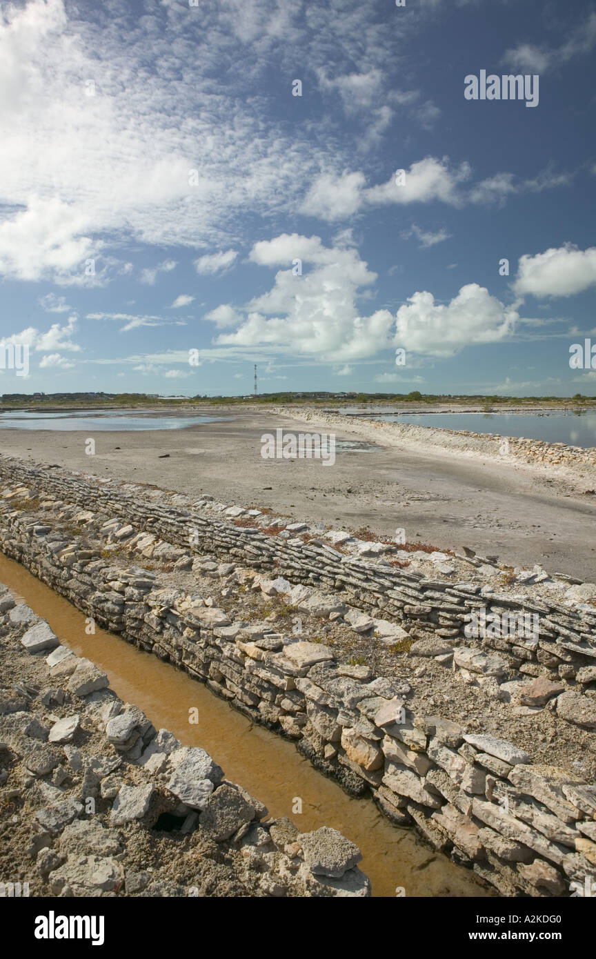 Caribbean, TURKS & CAICOS, South Caicos Island, Cockburn Harbour: View ...