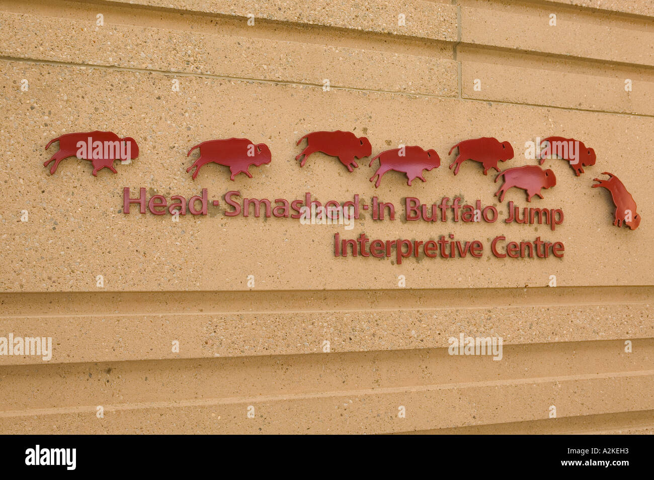 Head smashed in buffalo jump fort macleod hi-res stock photography and ...