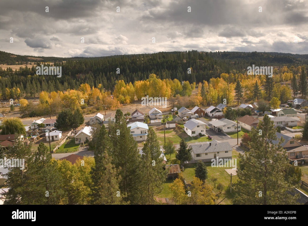 CANADA, British Columbia, Princeton. Town View / Fall Stock Photo - Alamy