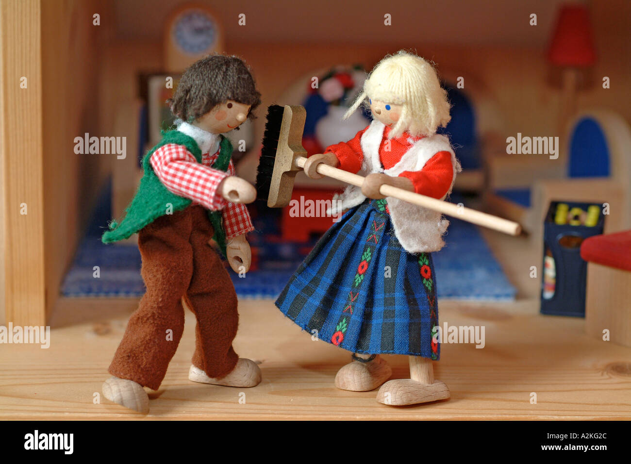 doll couple arguing Stock Photo - Alamy