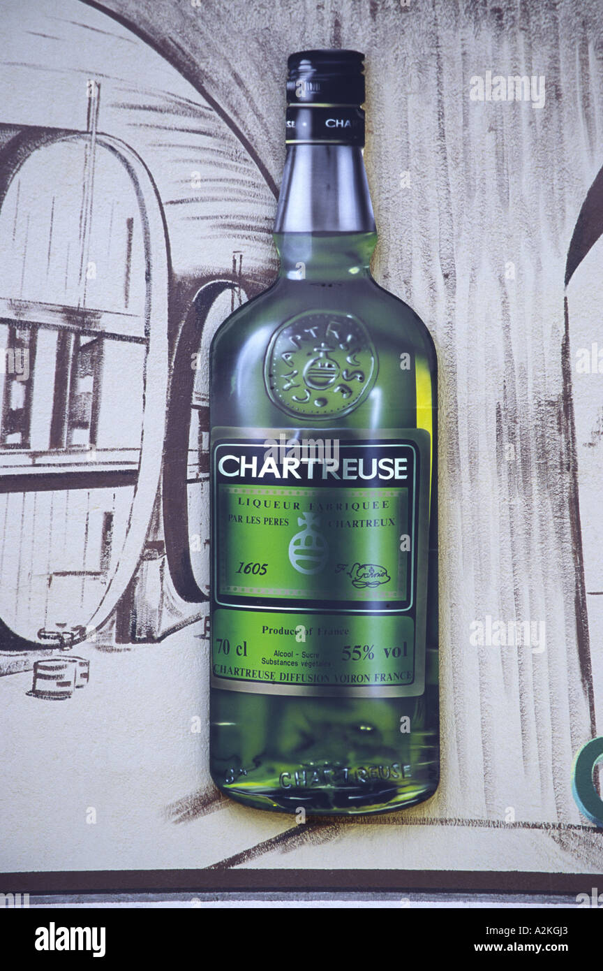 Chatreuse Distillery Mural Voiron Alps France Stock Photo - Alamy