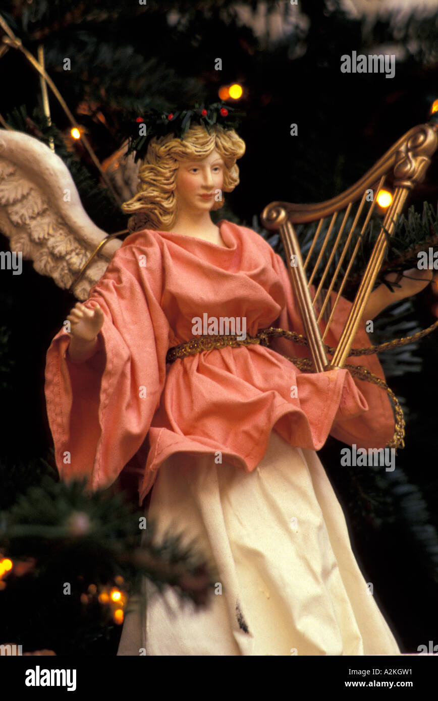 Christmas tree angel Stock Photo - Alamy