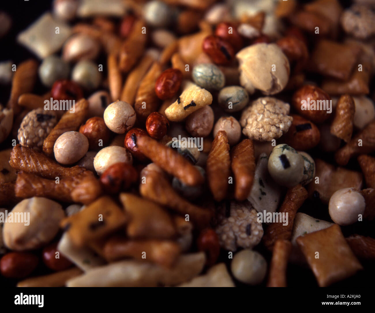 Traditional Japanese oriental rice crackers Stock Photo - Alamy