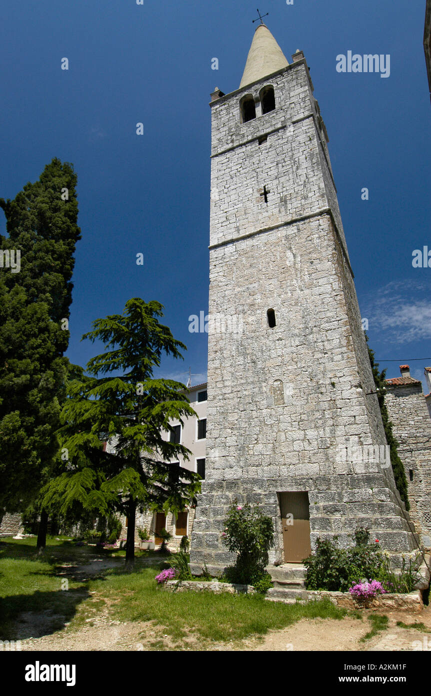 old church tower in the historic center of Bale Stock Photo - Alamy