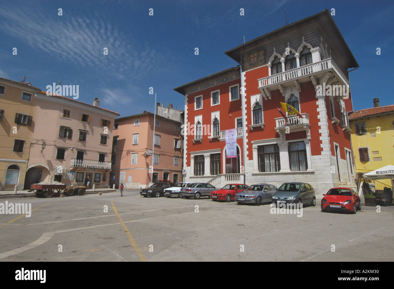 old buildings in the historic center of Vodnjan Stock Photo - Alamy