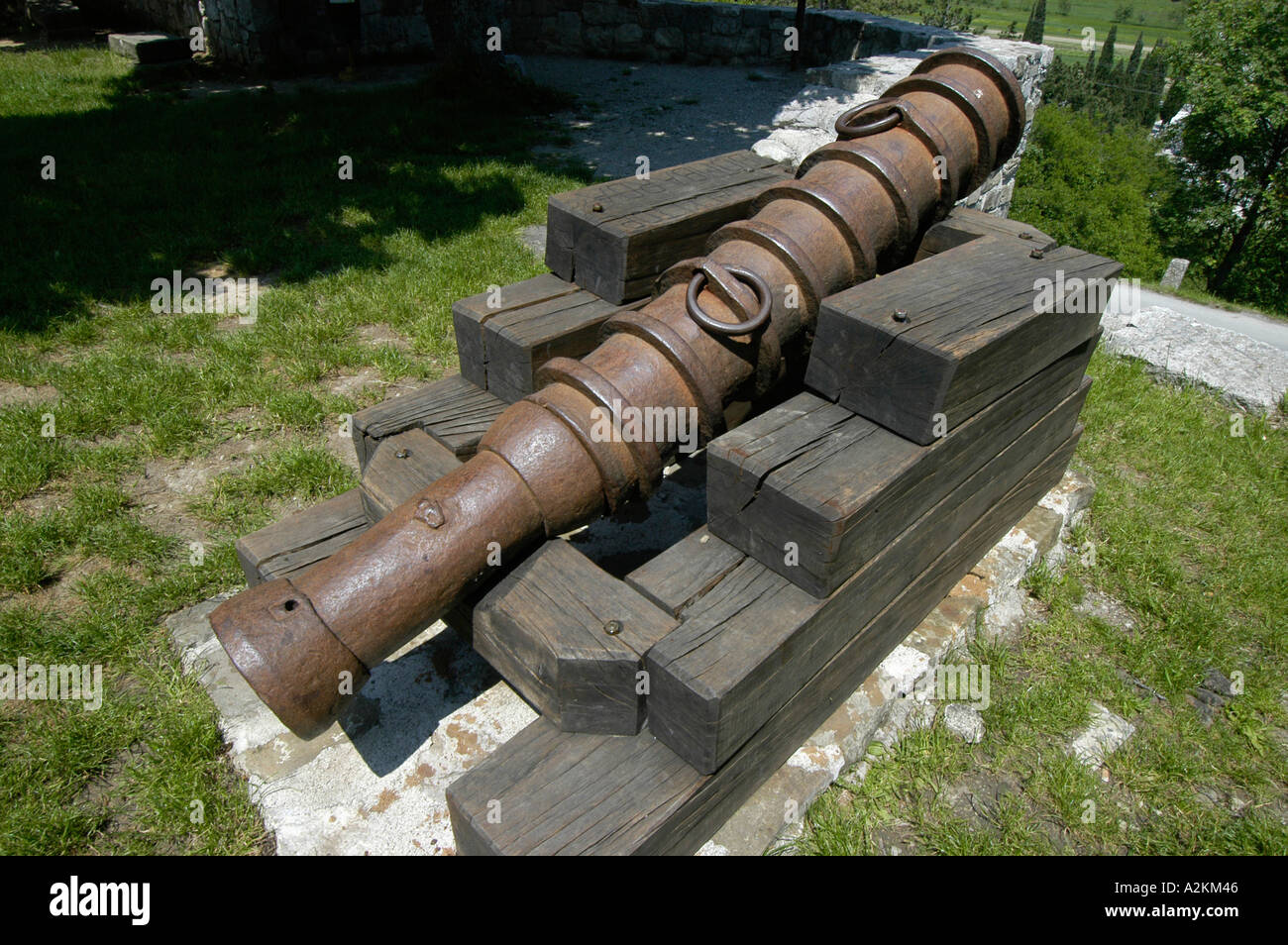 the oldest cannon of istria in Roc Stock Photo - Alamy