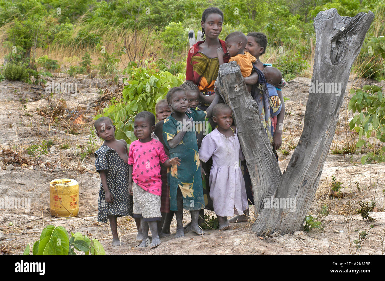 black woman with many children Stock Photo - Alamy