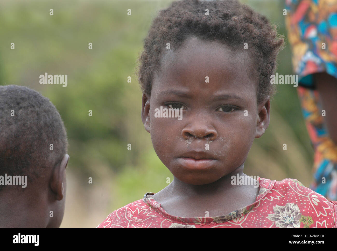 little black girl with sceptical look Stock Photo - Alamy