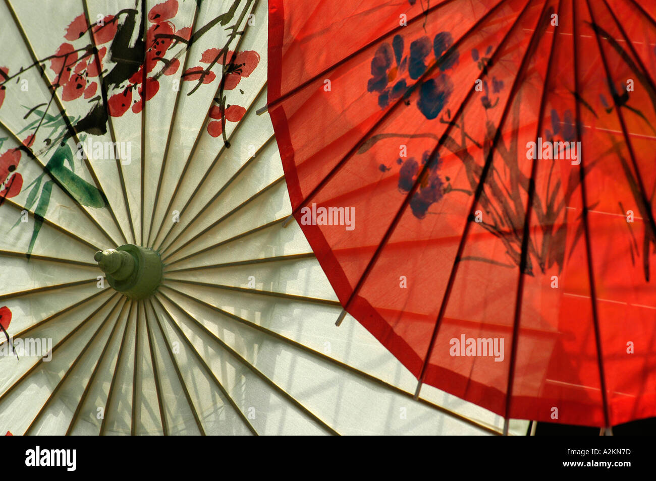 colorful chinese sun shades made of paper Stock Photo - Alamy