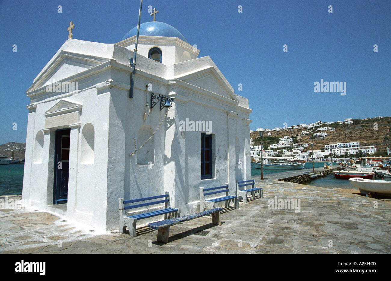 Mykonos stone walkway hi-res stock photography and images - Alamy