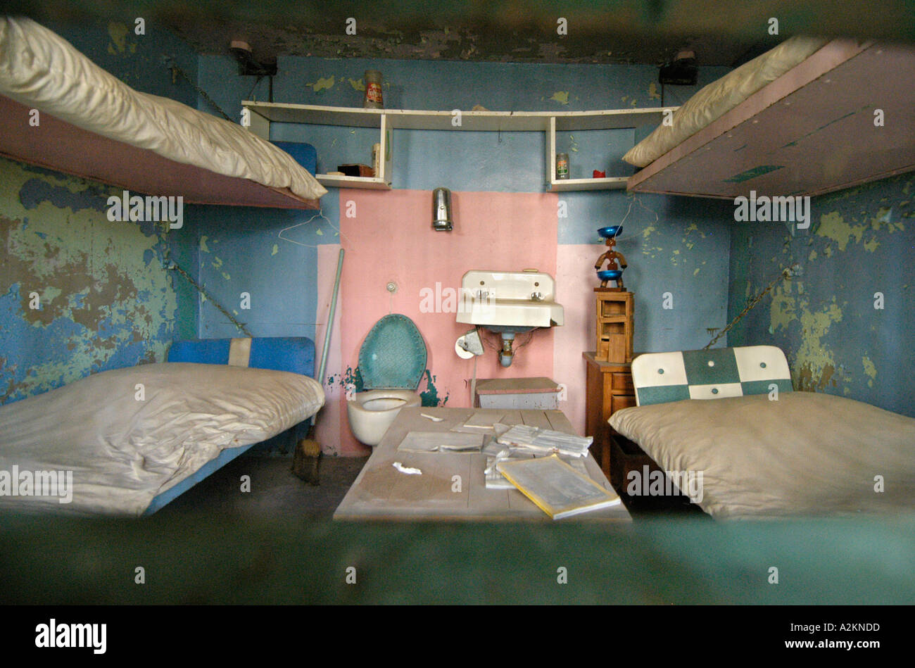 interior of a prison cell Stock Photo - Alamy