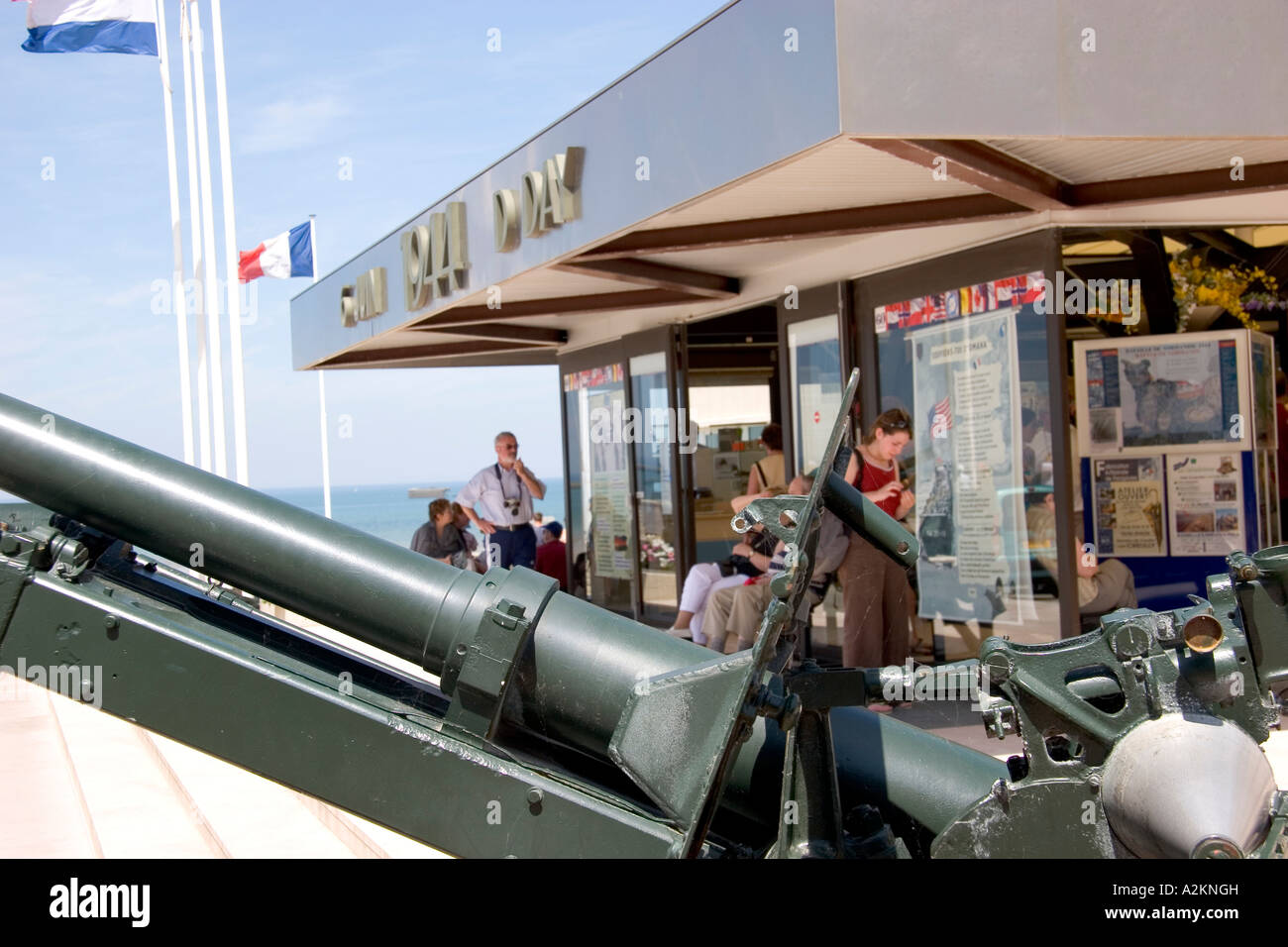 Landing Museum Arromanches les Bains Normandy France Europe Stock Photo ...