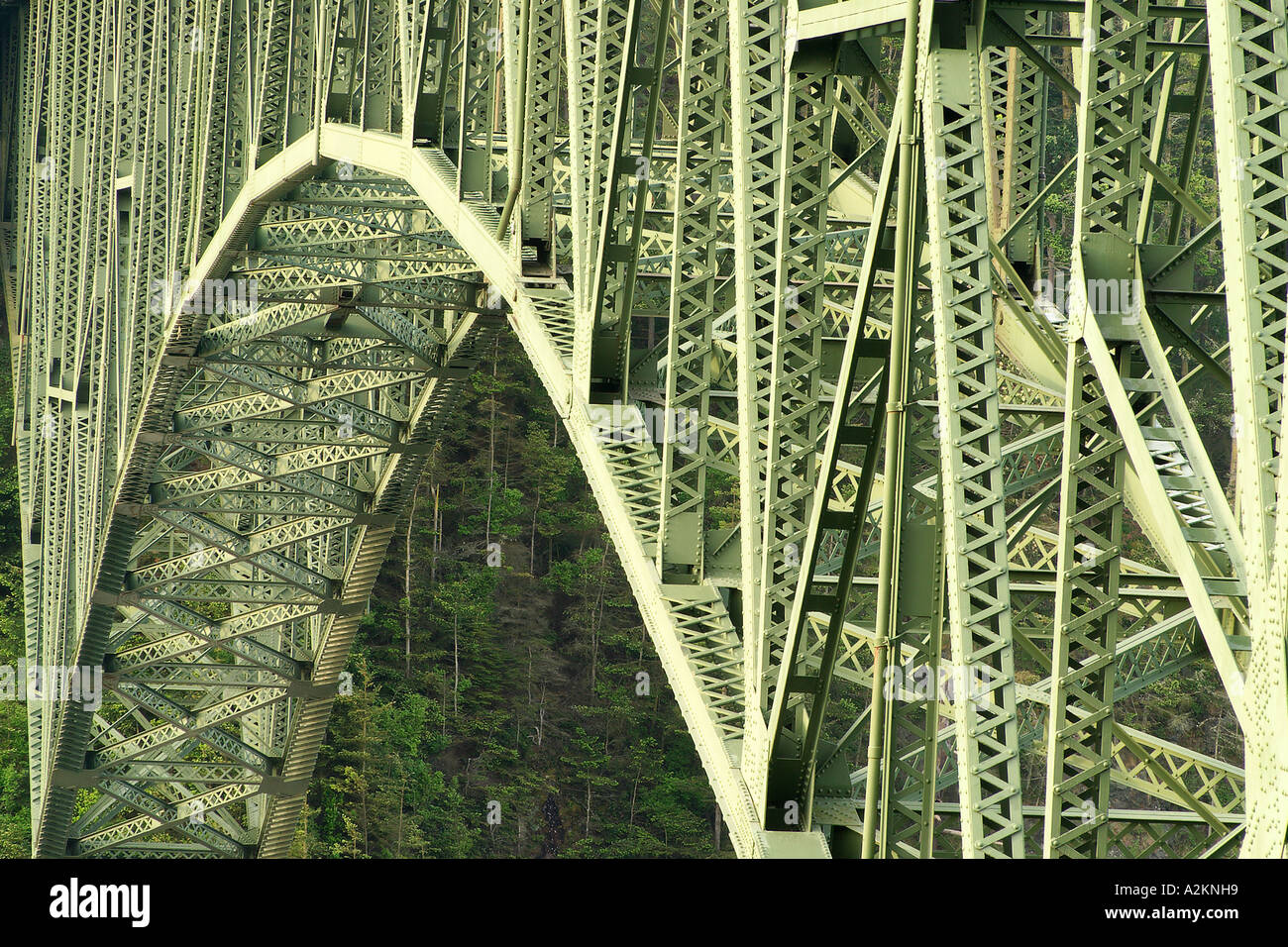 Steel structure of Deception Pass Bridge Deception Pass State Park ...
