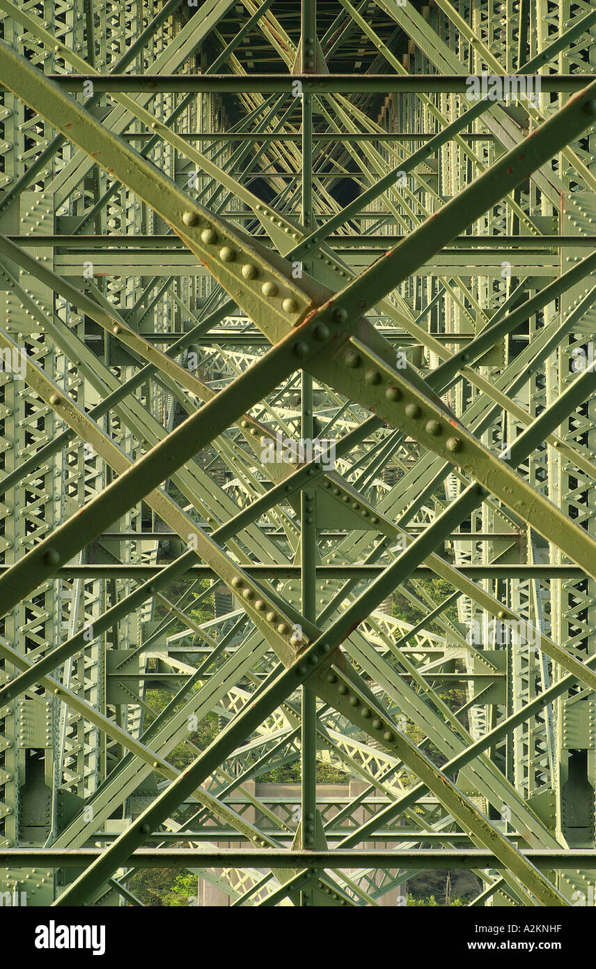 Steel structure of Deception Pass Bridge Deception Pass State Park ...