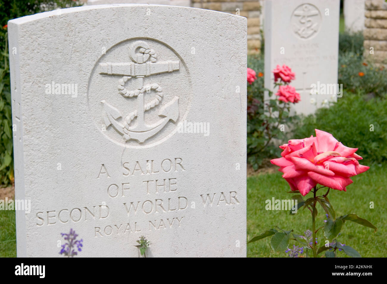 Ryes American War Cemetery Normandy France Europe Stock Photo - Alamy