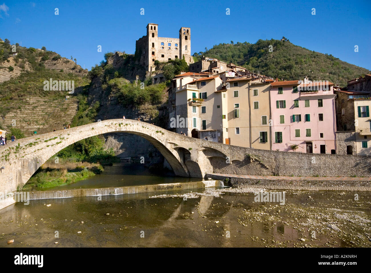 Doria castle Dolceacqua Ligury Italy Stock Photo - Alamy