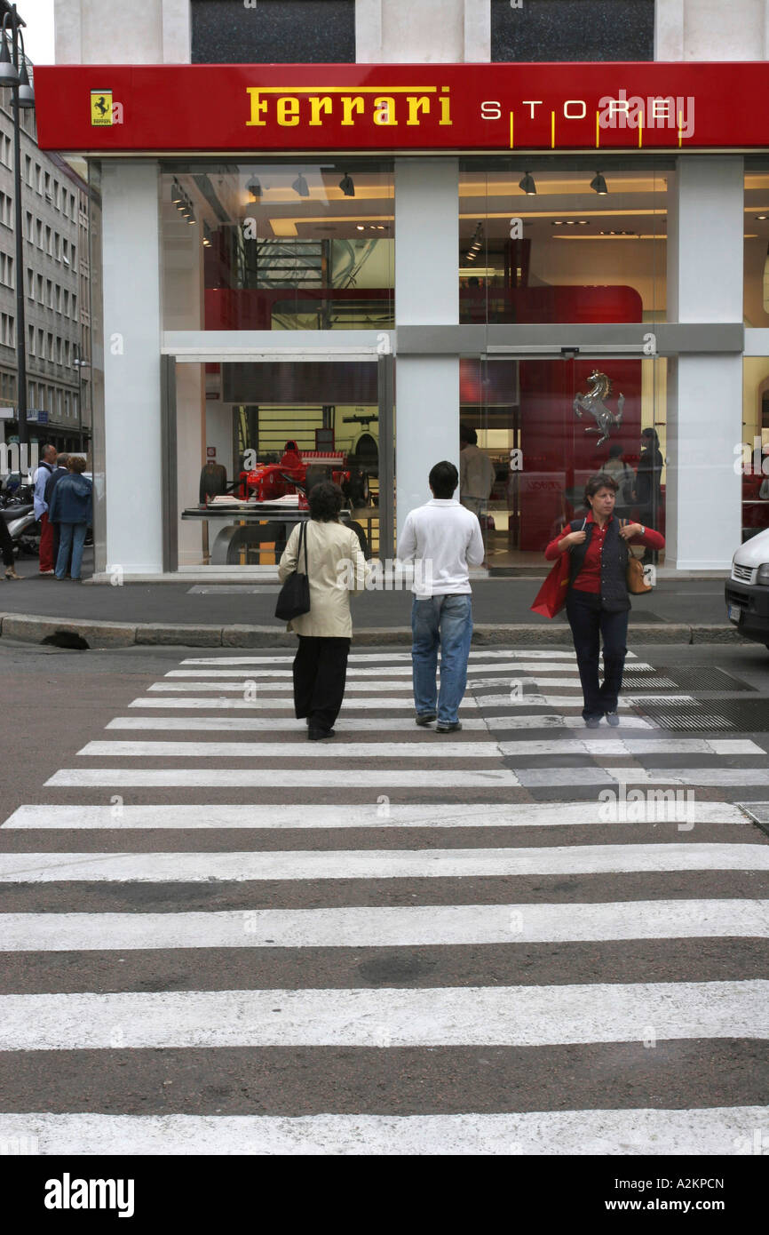 Ferrari store liberty square milan hi-res stock photography and images ...