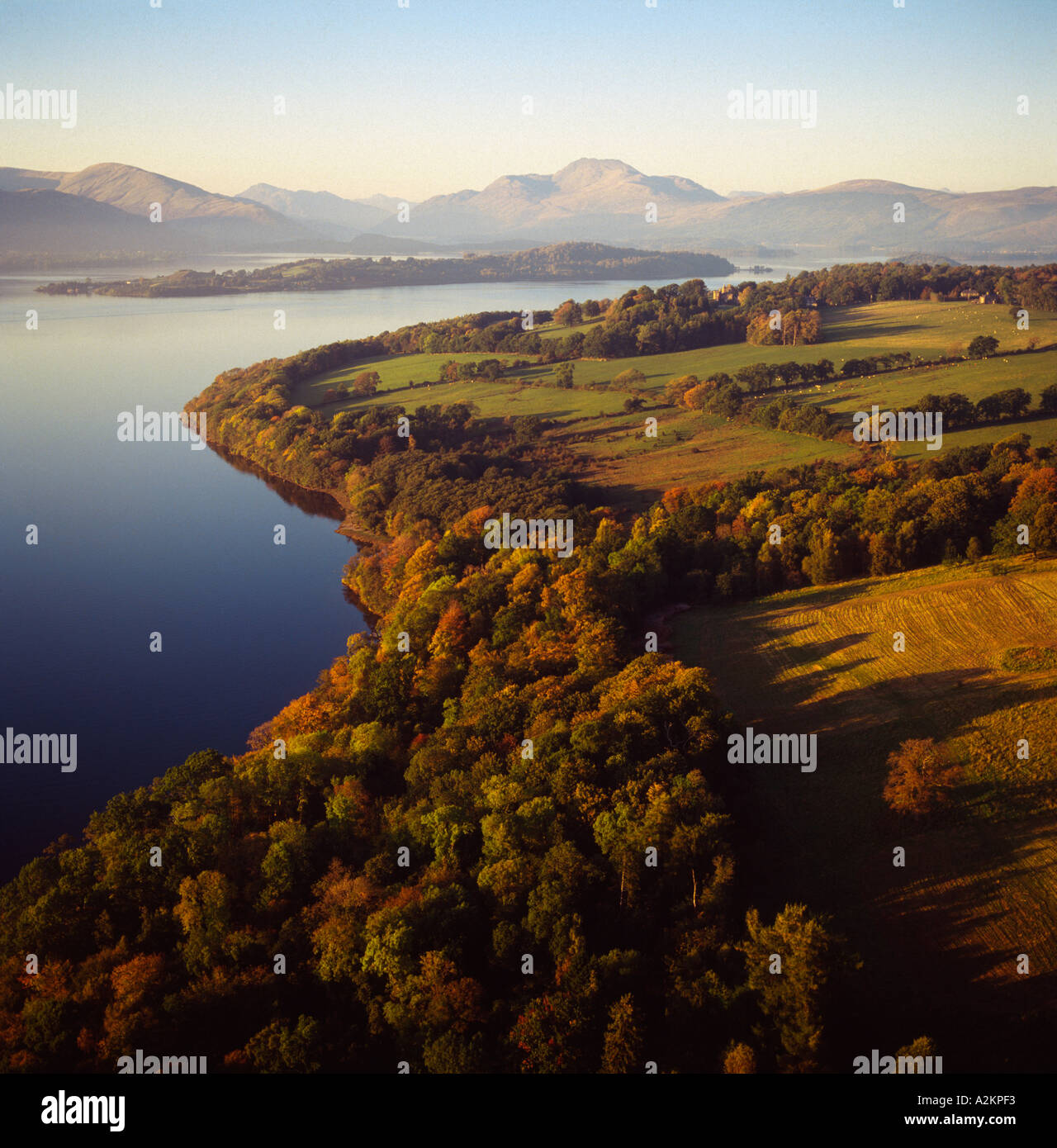 Loch lomond aerial hi-res stock photography and images - Alamy