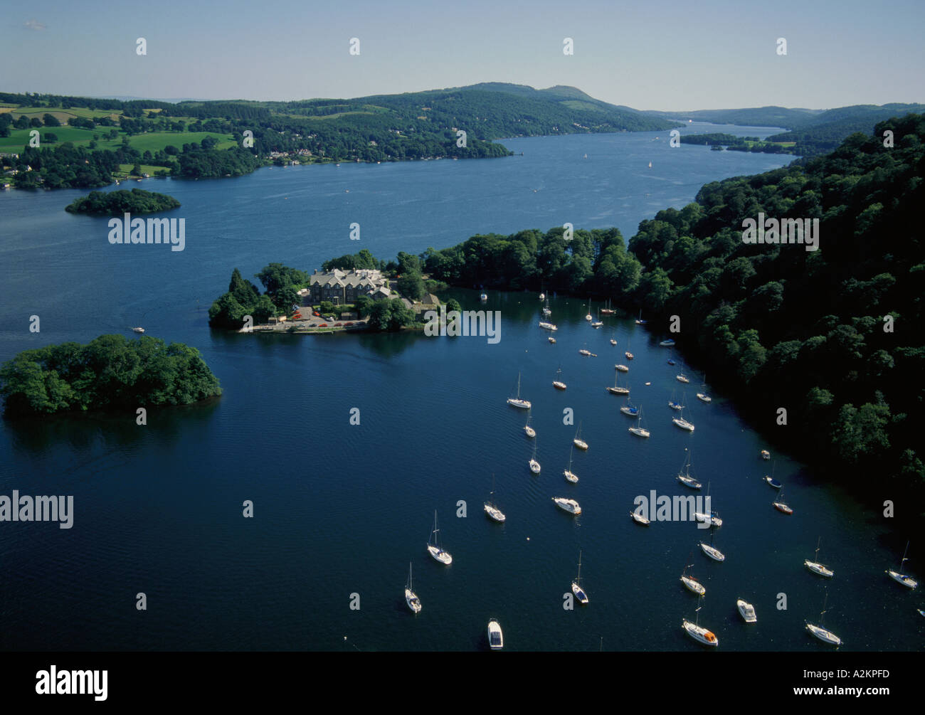 Lake windermere aerial hi-res stock photography and images - Alamy