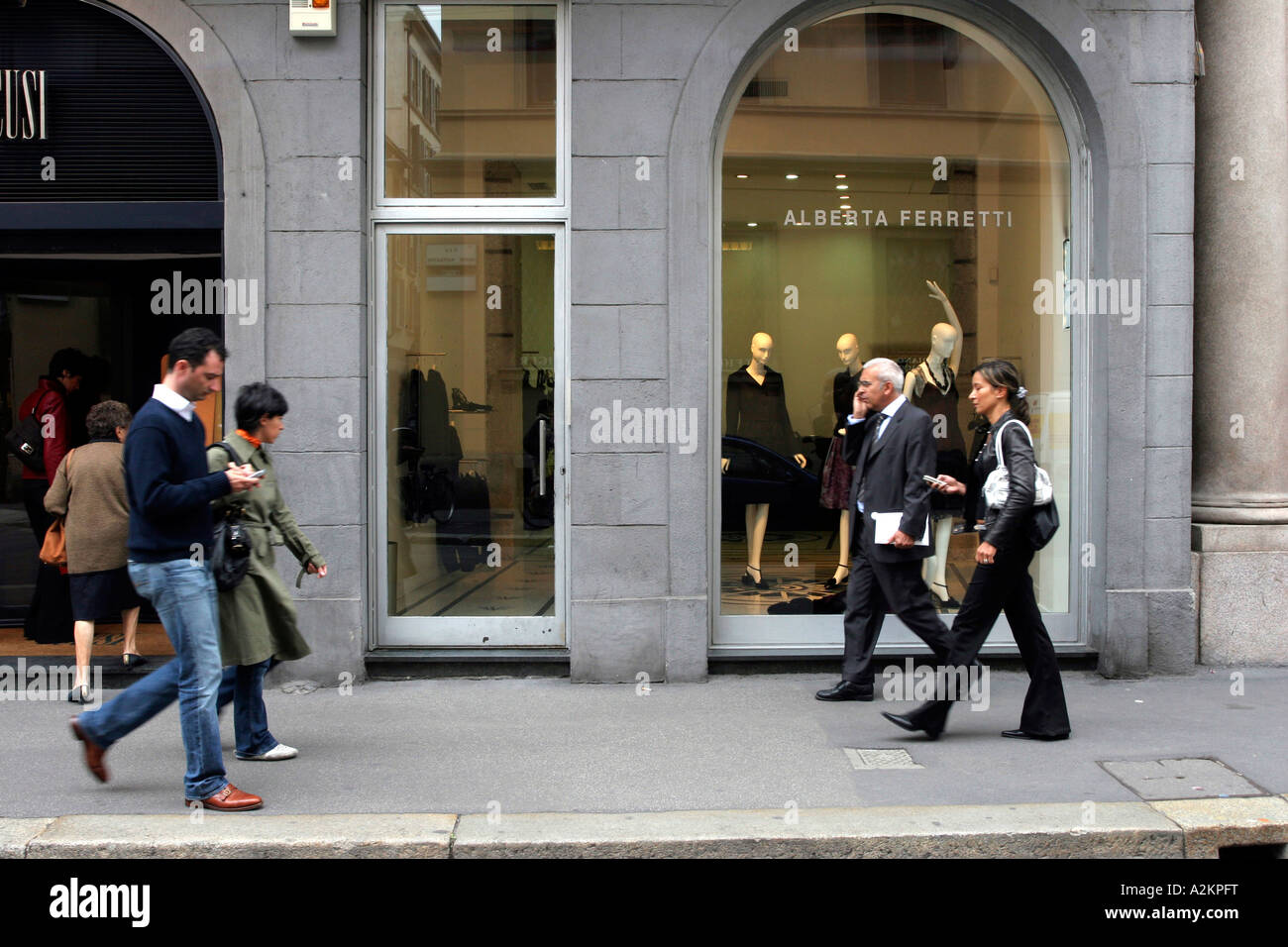 Alberta Ferretti shop window Milan Lombardy Italy Stock Photo - Alamy