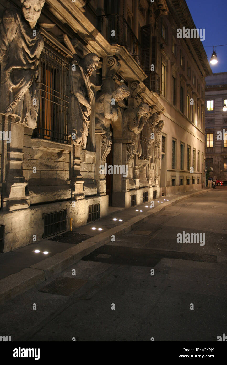 Milan italy casa degli omenoni hi-res stock photography and images - Alamy