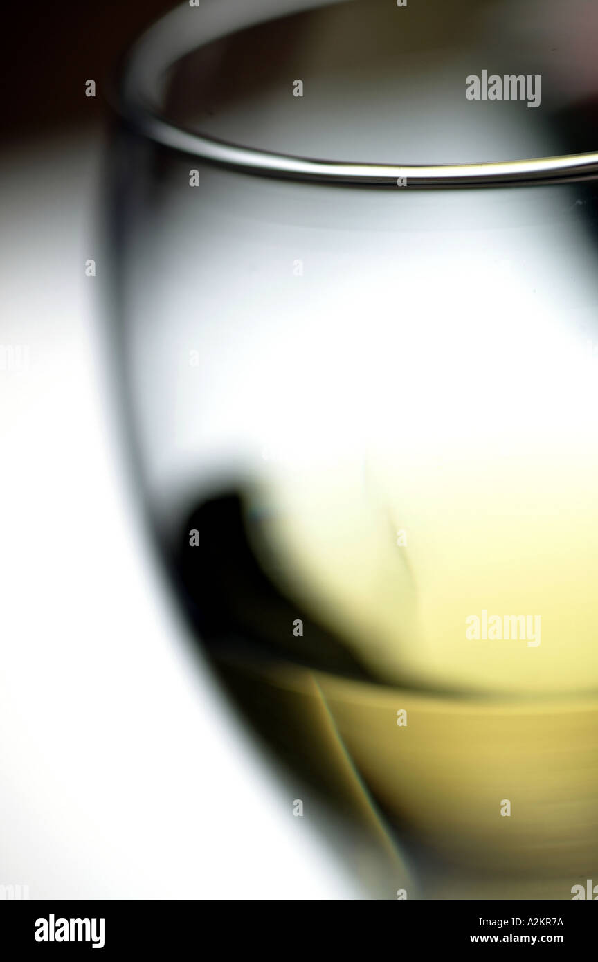 White wine in a glass Stock Photo - Alamy