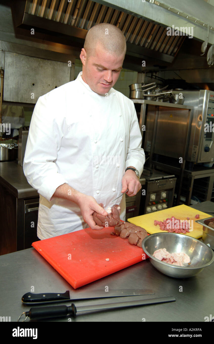 Heston Blumenthal well known three Michelin star chef working in his ...