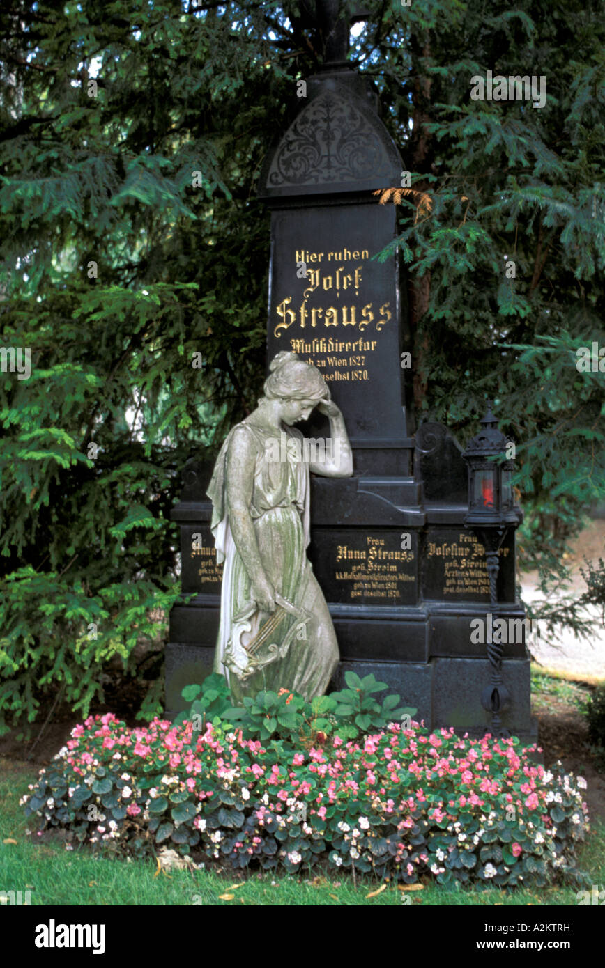 Joseph Strauss tomb Vienna Austria Europe Stock Photo - Alamy