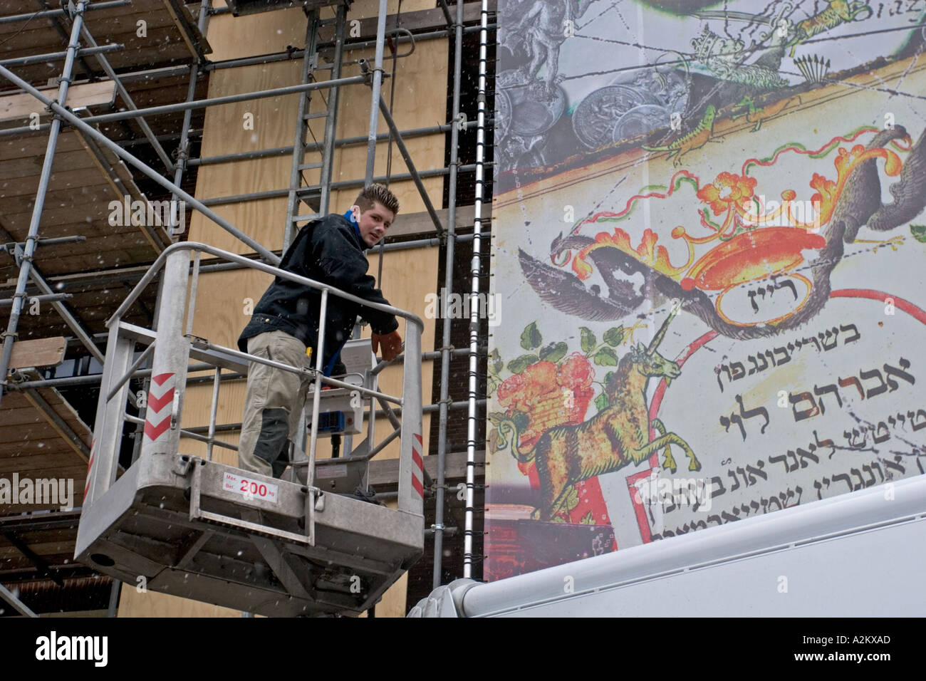 Putting Up Posters High Resolution Stock Photography and Images - Alamy