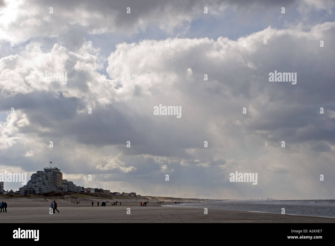 Beach in Noordwijk Holland Stock Photo - Alamy