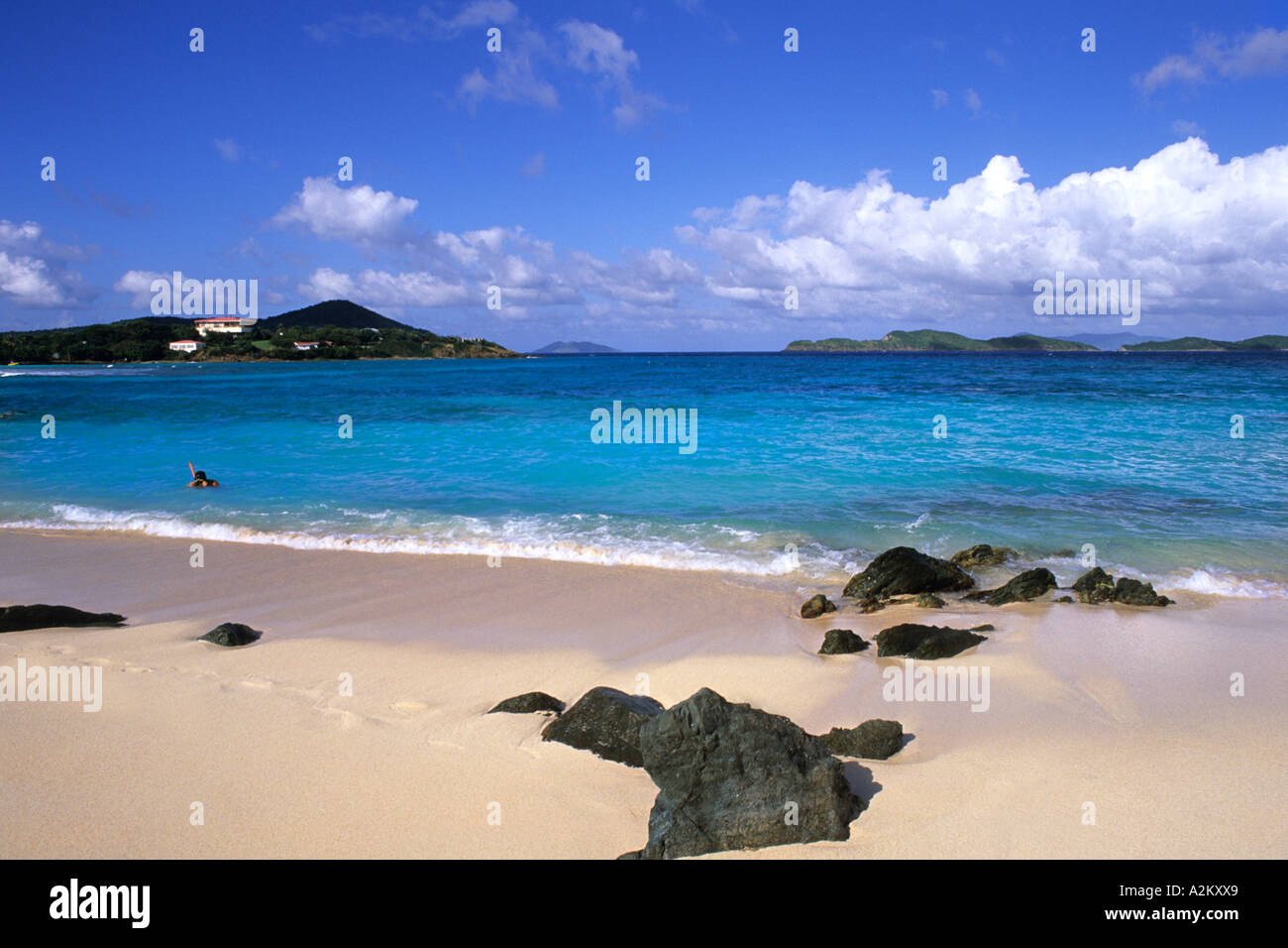 St Thomas beautiful beaches and blue water at famous Sapphire Beach ...