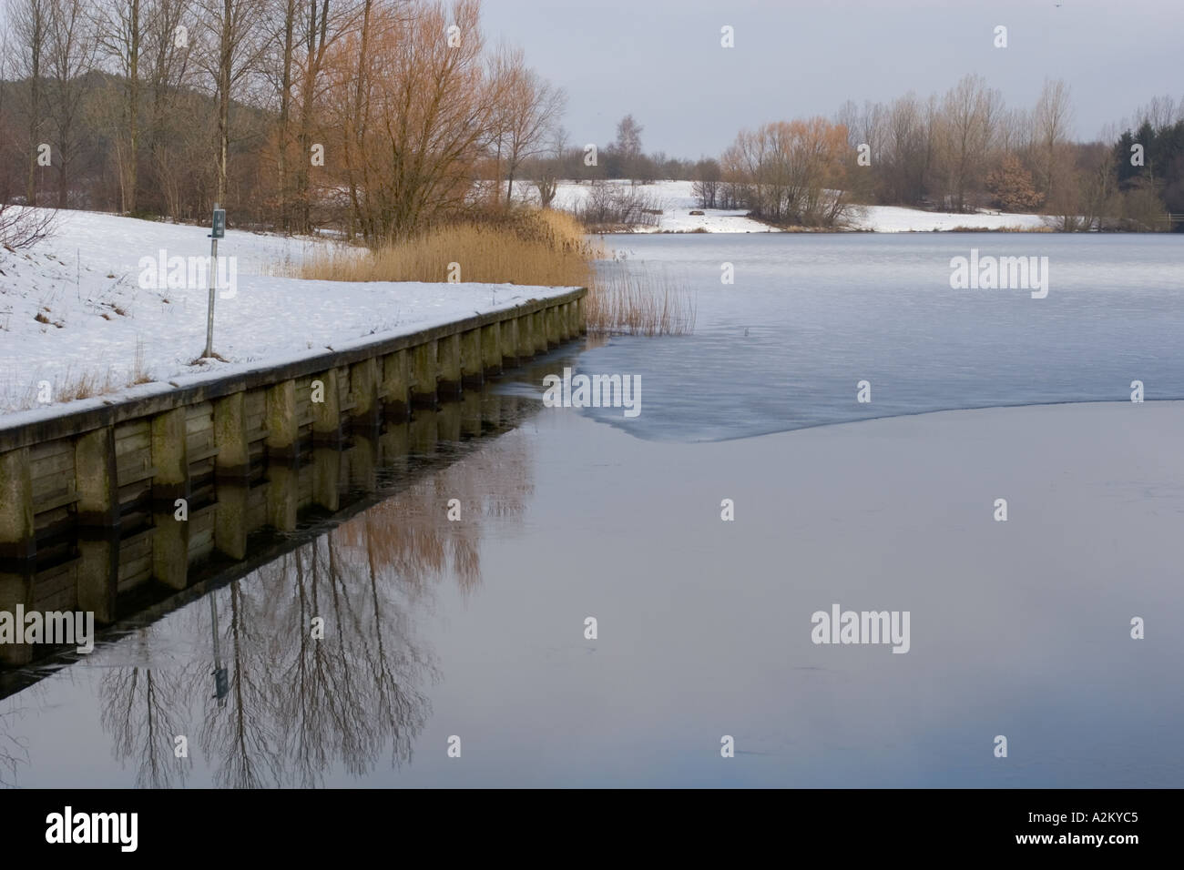 Frozen lake near Copenhagen Denmark Stock Photo - Alamy
